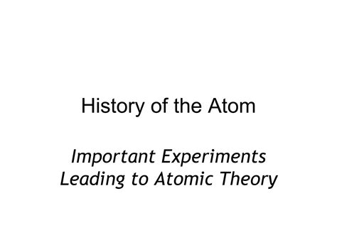 Atomic Structure Ppt Free Download