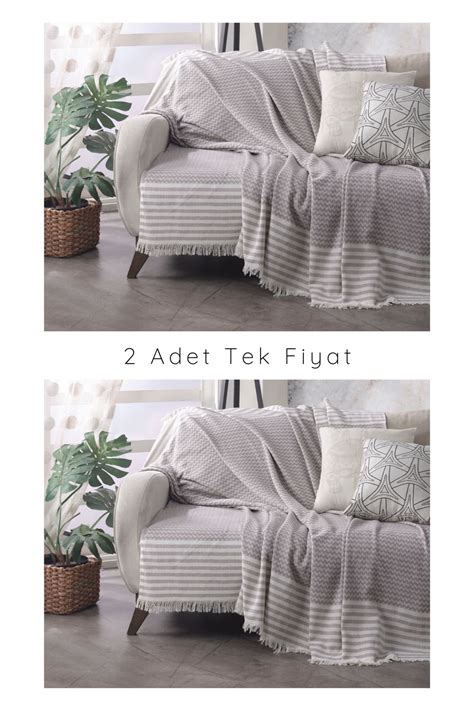 Lux Touch Olimpos Gül Kurusu 2li Koltuk Örtüsü 180 X 200 Cm Kanepe Çekyat Divan Berjer Örtüsü