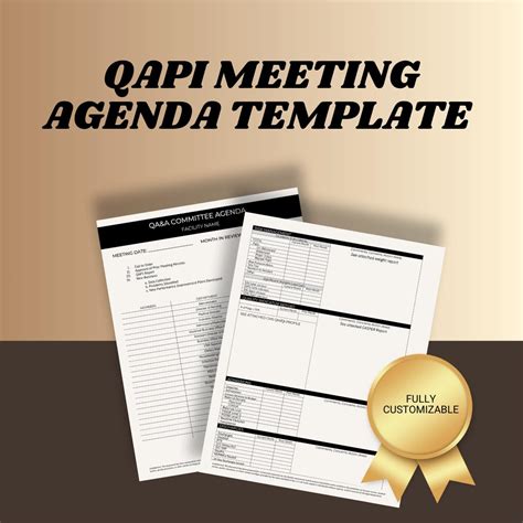 Qapi Meeting Agenda Form Long Term Care Administrator Qapi Template