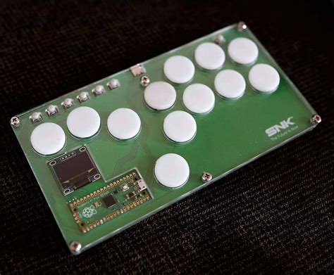 Ultra Thin Mini Hitbox Style Arcade Joystick Fight Stick Game Controller For Pc Pc Switch Pi