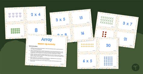 Drawing Arrays Worksheet Pack Teach Starter