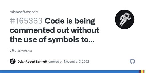 Code Is Being Commented Out Without The Use Of Symbols To Comment Out Code Issue
