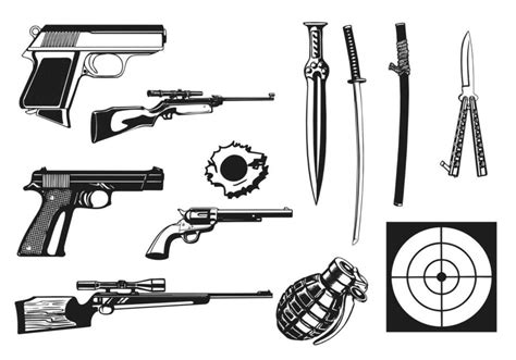 Weapon Vector Art Icons And Graphics For Free Download