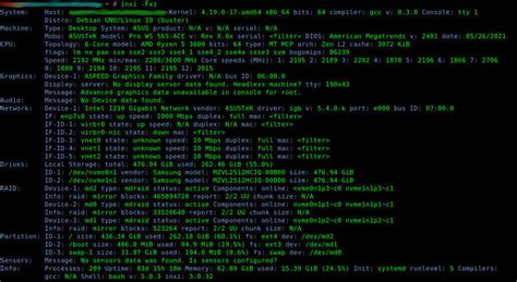 Gnu Linux Bash Analyze Get Detailed Info On Hardware Summary With