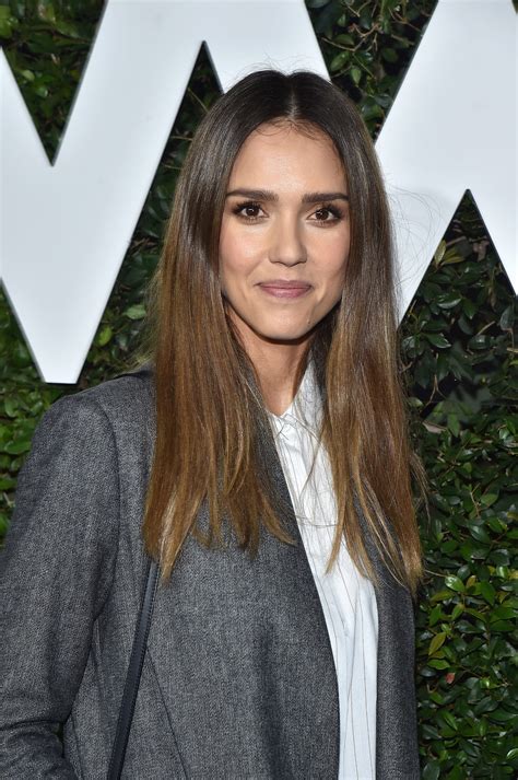 Jessica Alba Straight Hair Ombre