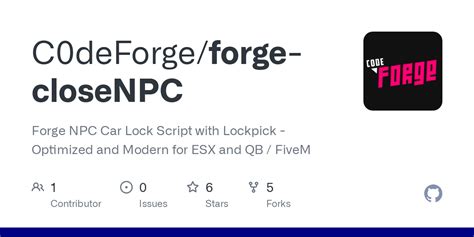 GitHub C DeForge Forge CloseNPC Forge NPC Car Lock Script With Lockpick Optimized And