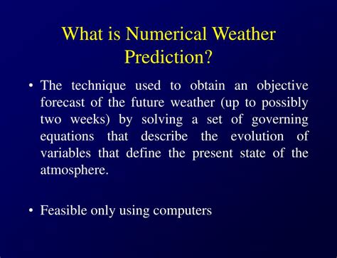 Ppt Numerical Weather Prediction An Overview Powerpoint Presentation Id 523909