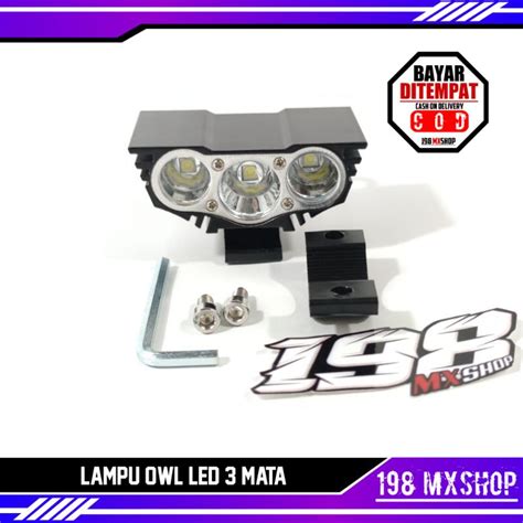 Jual Lampu Owl Led Mata Mata Lampu Tembak Supermoto Klx Dtracker Crf Wr Shopee