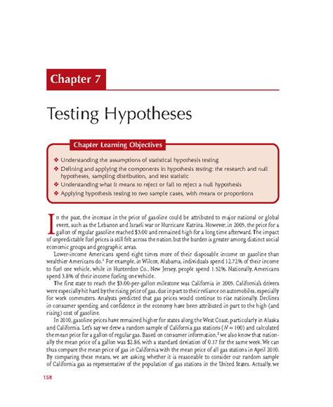 Testing Hypothesis For Quantative Methods Chapter Testing Hypotheses I N The