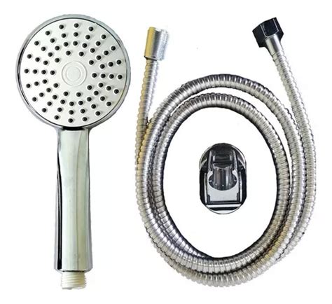 Kit Manguera Flexible Y Ducha Challa 1 6 Metros Soporte Cuotas Sin Interés