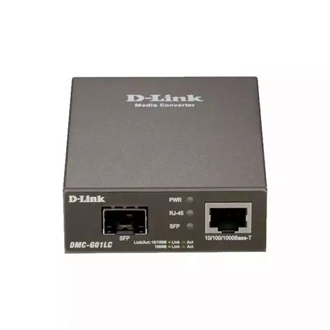 D-Link DMC-G01LC/E 100Base-FX (SC) Multi-mode 2km Fiber Media Converter ...