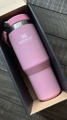 Pink Stanley Flip Straw Tumbler Trendy Water Bottles Stanley Bottle