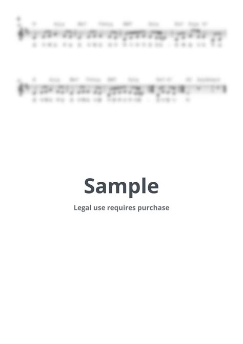 손경민 감사 D Key 멜로디악보 Sheets By 생명의건반