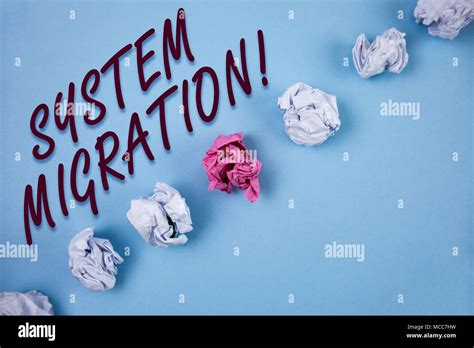 Handwriting Text Writing System Migration Motivational Call Concept