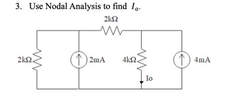 Solved Use Nodal Analysis To Find Io Chegg Com