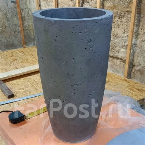 Кашпо из бетона 50 см новый в наличии Цена 9 500₽ во Владивостоке