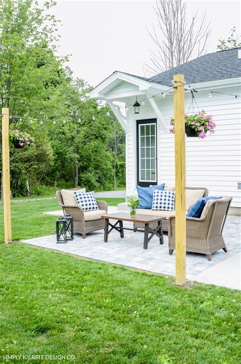 Diy Posts For Outdoor String Lights Outdoor Lighting Ideas