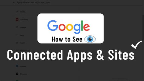 How To See Apps Connected To Google Account