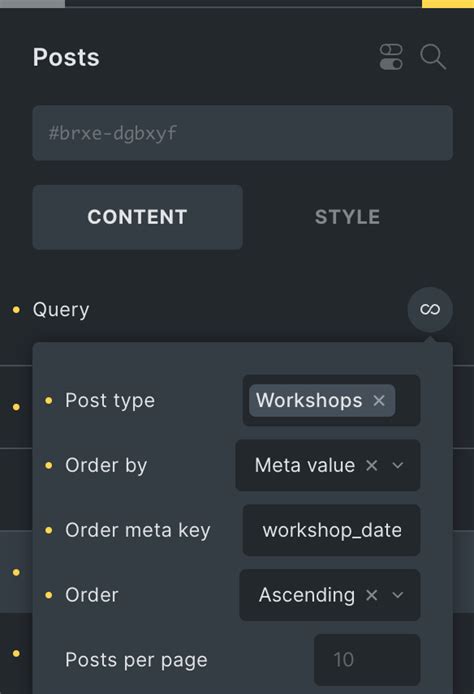 posts ordered by a date field in bricks brickslabs