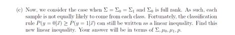 solved 3 40 pts gda gaussian discriminant analysis
