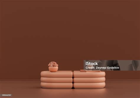 단색 갈색 방에 커피 머그잔과 책이있는 단일 커피 테이블 0명에 대한 스톡 사진 및 기타 이미지 0명 가구 가정의 방 Istock