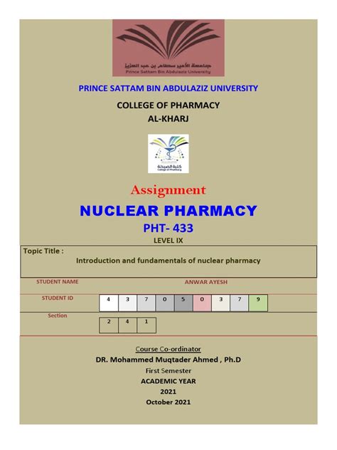 Title Page And Guidlines For Assignmnet Pdf