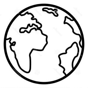 Earth Outline Vector At Collection Of Earth Outline