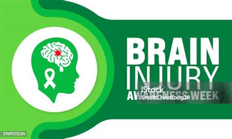 5월은 뇌 손상 인식 주간 배경 템플릿입니다 휴일 컨셉 배경 배너 플래카드 카드 및 텍스트 비문과 표준 색상이 있는 포스터 디자인 템플릿에 사용합니다 벡터 5월에 대한 스톡