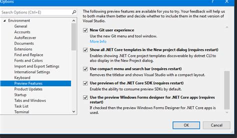 Winforms Windows Forms Net Core Is Missing In The Visual Studio