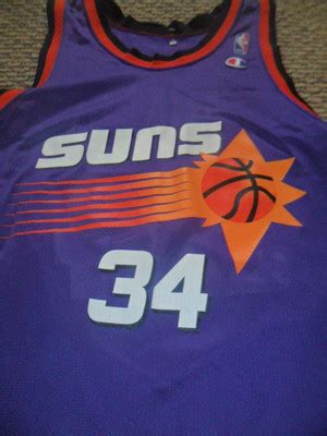Vtg Charles Barkley 34 Phoenix Suns Jersey Purple Champion Size 44 460773960