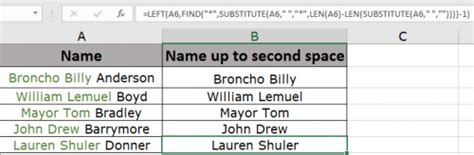 How To Return Text Up To The Second Space In Microsoft Excel
