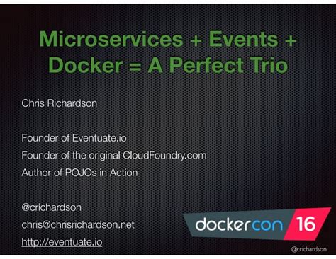 Microservices Events Docker A Perfect Trio Dockercon Pdf