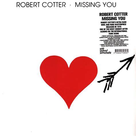 Robert Cotter Missing You Vinyl Lp 2021 Eu Original Hhv