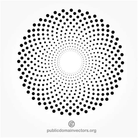 Radial Halftone Dots Ai Royalty Free Stock Svg Vector