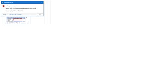 Column Xxxx Does Not Belong To The Table Datatable Error Is Thrown