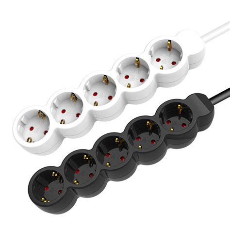 5 Way Power Strip EU Extension Socket Europe Extension Socket And Electric Socket