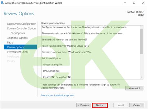 Xây dựng Windows Server Domain Controller T H A I K I E T C O M