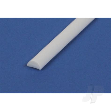 Evergreen 14in 35cm Half Round Strip 080in 100 Per Pack Evg6 242