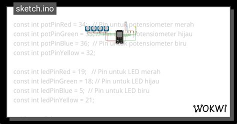 RGB Pontensio Wokwi ESP32 STM32 Arduino Simulator