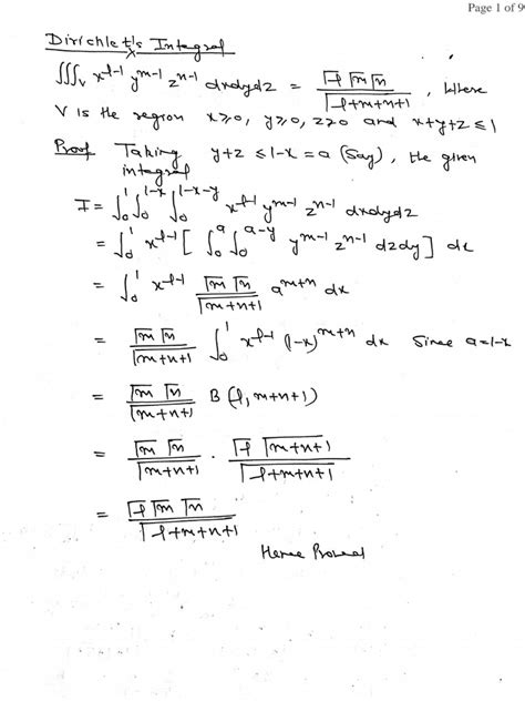 Unit 4 Dirichlets Integral Pdf