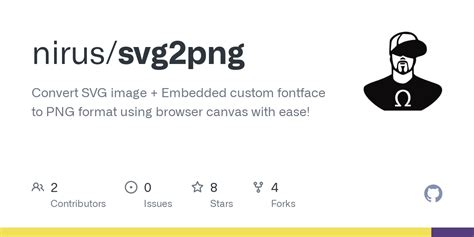 GitHub Nirus Svg Png Convert SVG Image Embedded Custom Fontface To PNG Format Using Browser
