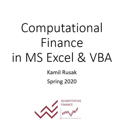 Computational Finance Wne Youtube