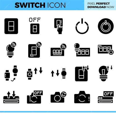 Premium Vector Vector Switch Icon Set