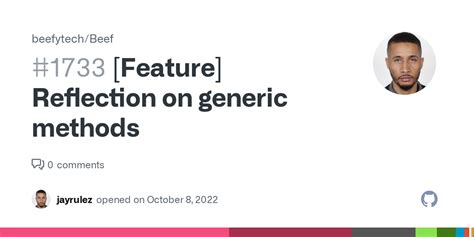 [feature] reflection on generic methods · issue 1733 · beefytech beef