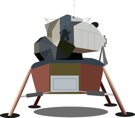 Apollo 11 Lunar Module Eagle Free Vector Clipart Images On