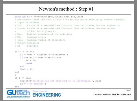 1 Modify The Function Newtonroot That Is Reviewed In
