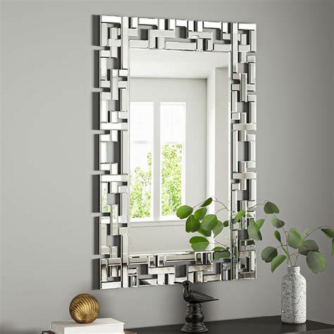 Kohros Espejo Veneciano Rectangular De 24 X 36 Pulgadas Sin Marco