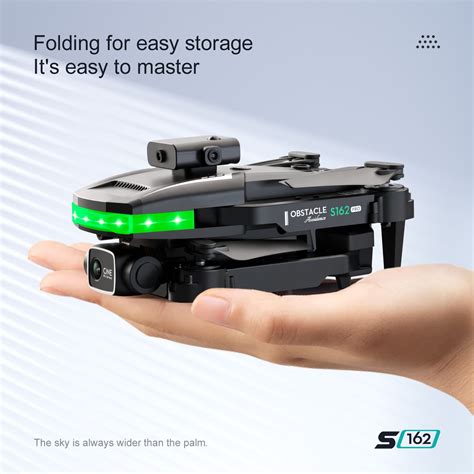 S162 Pro Drone - WIFI FPV With LED Light Bar HD 4K Beauty Shot Camera ...