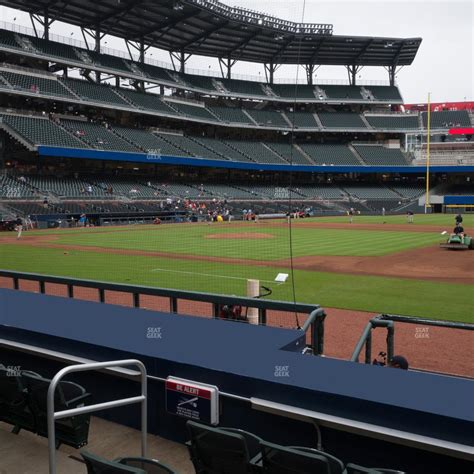 Truist Park Section Dugout Infield 17 Seat View Seatgeek