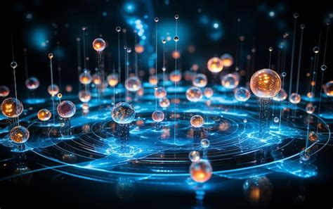 Premium Ai Image White Background Space Quantum Sensor Network